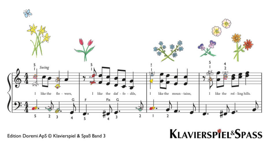 I like the Flowers, I like the Daffodils - Klavierspiel & Spaß